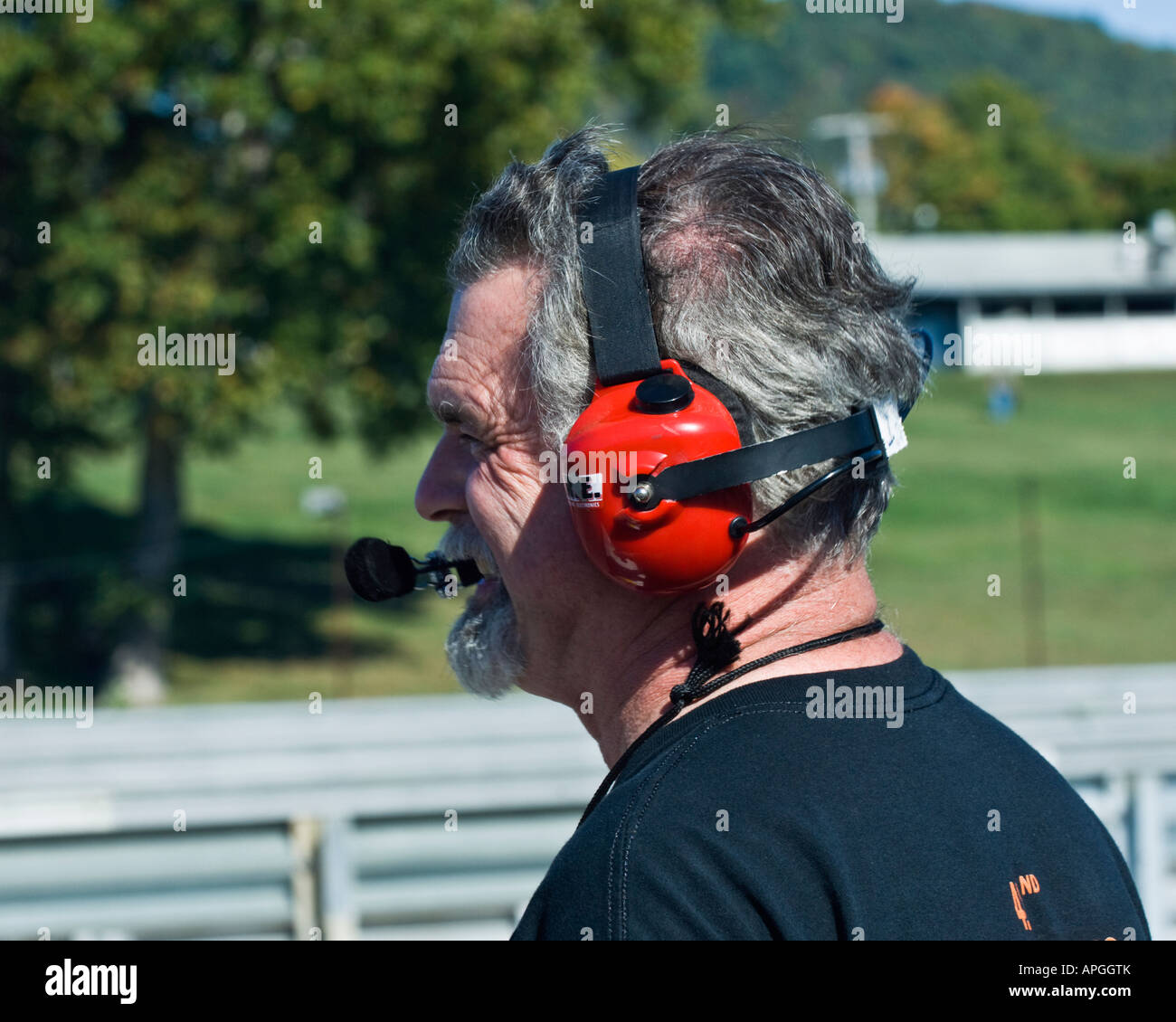 Safety crew with headphones hi-res stock photography and images - Alamy