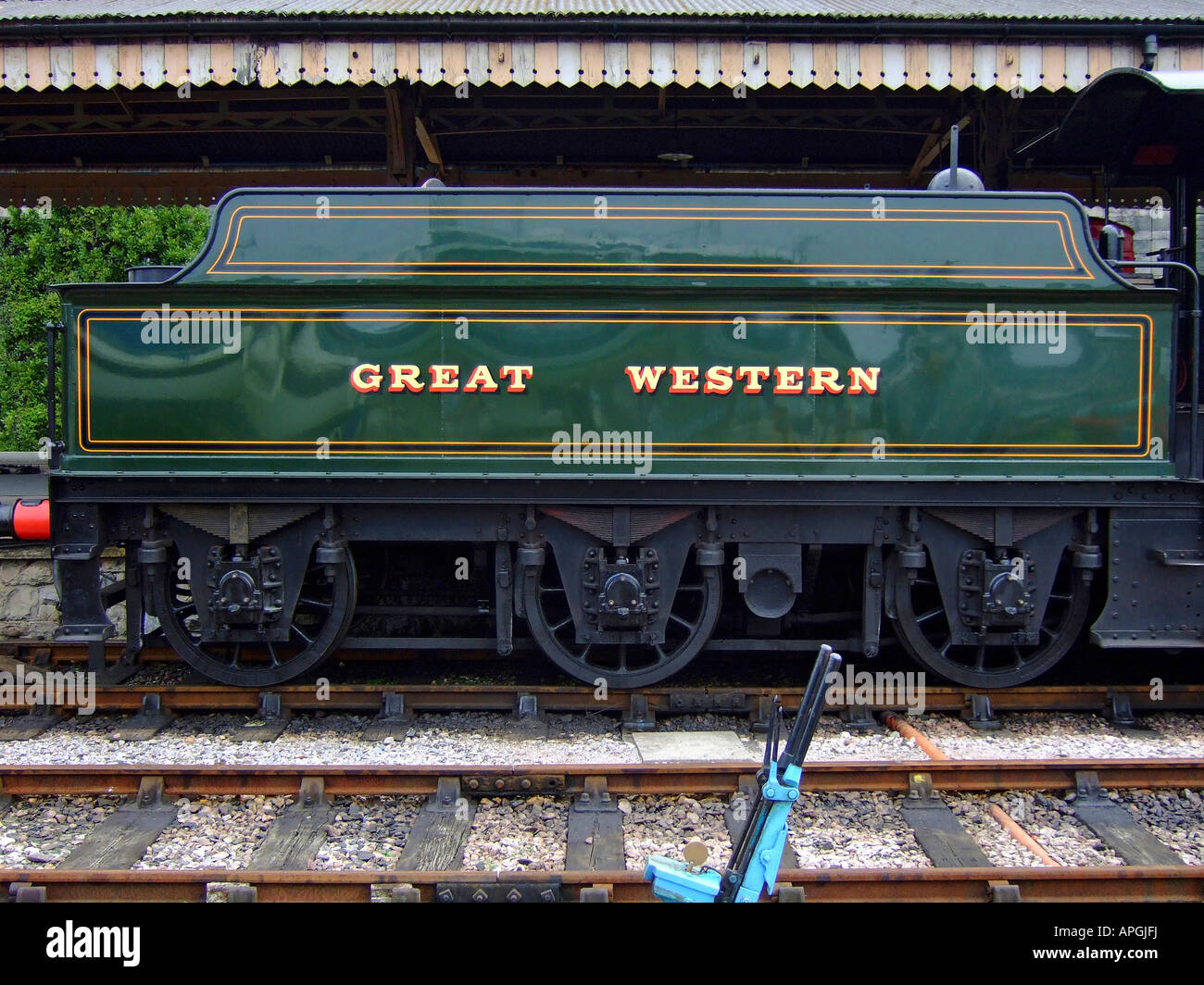 "South Devon Railway steam engine, Kingswear, Devon, England Stock ...