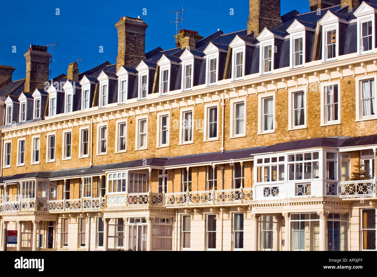 Elegant Victorian houses built in 1865 on Worthing sea front Worthing ...