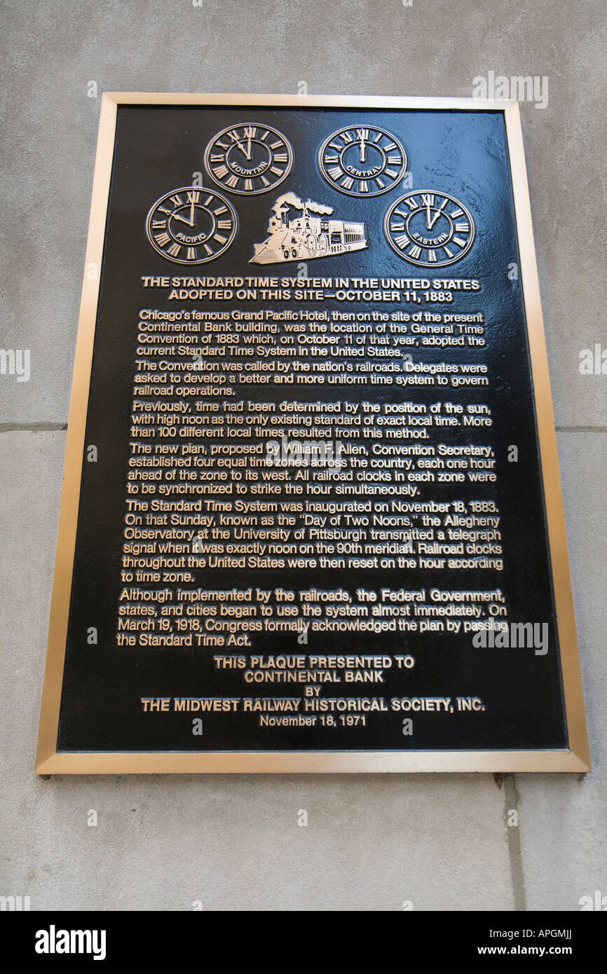 Standard time 1883 hi-res stock photography and images - Alamy