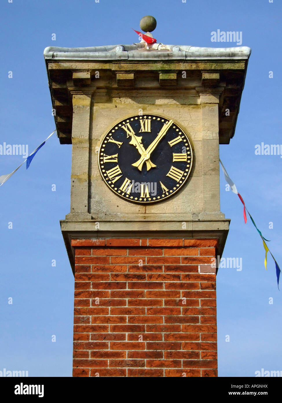"village clock Shaldon, Devon, England Stock Photo - Alamy