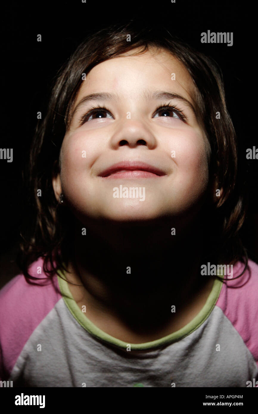 Youngster looking at the light Stock Photo - Alamy