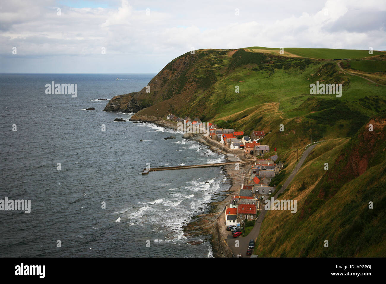 Crovie from the cliffs Stock Photo - Alamy
