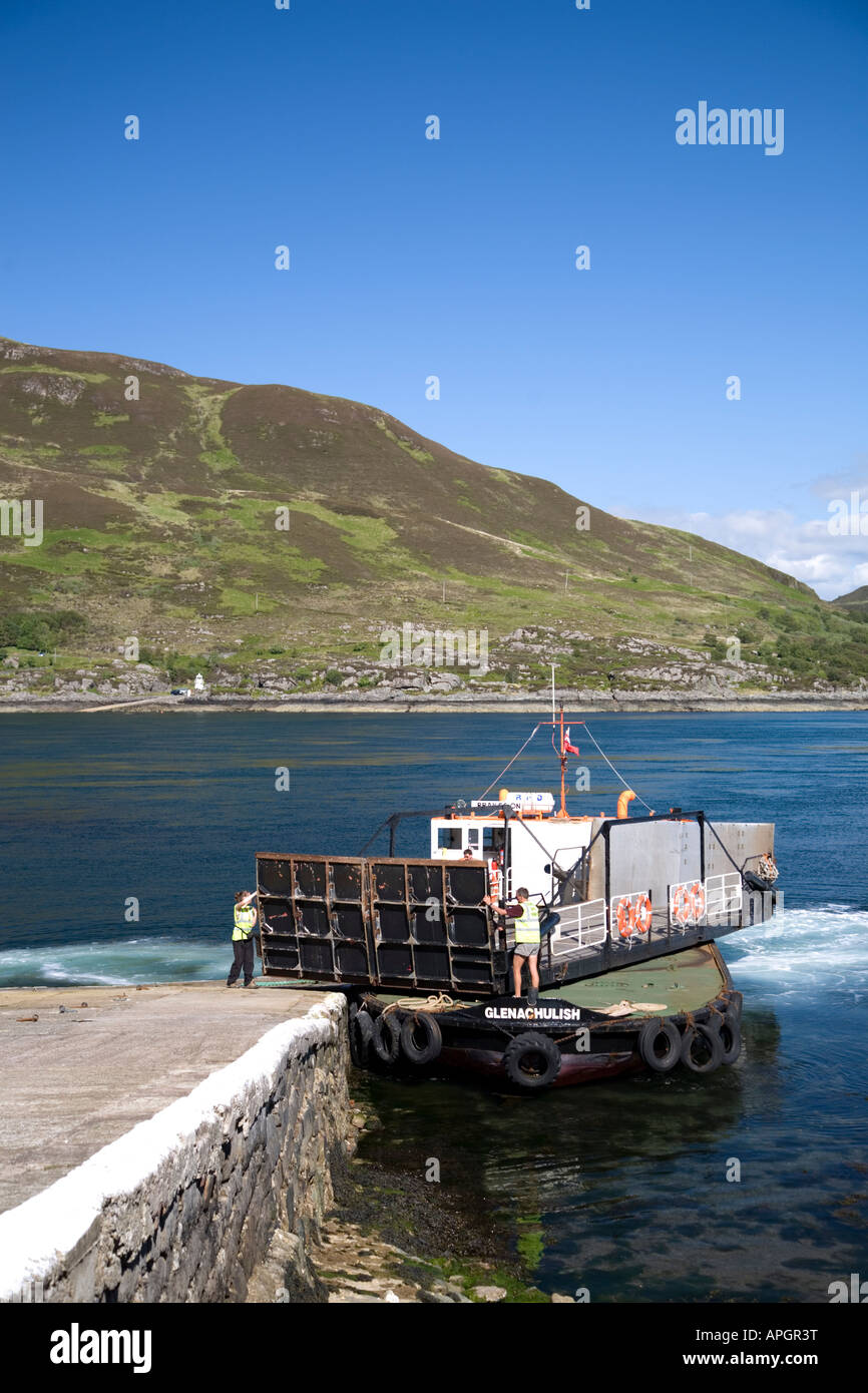 Glenelg to Kylerhea ferry Stock Photo - Alamy