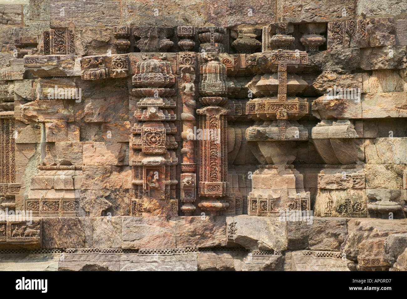 Konark temple wall hi-res stock photography and images - Alamy