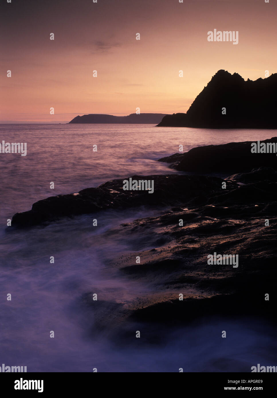 View westwards from Prawle Point to Gammon Head and Bolt Head Devon ...