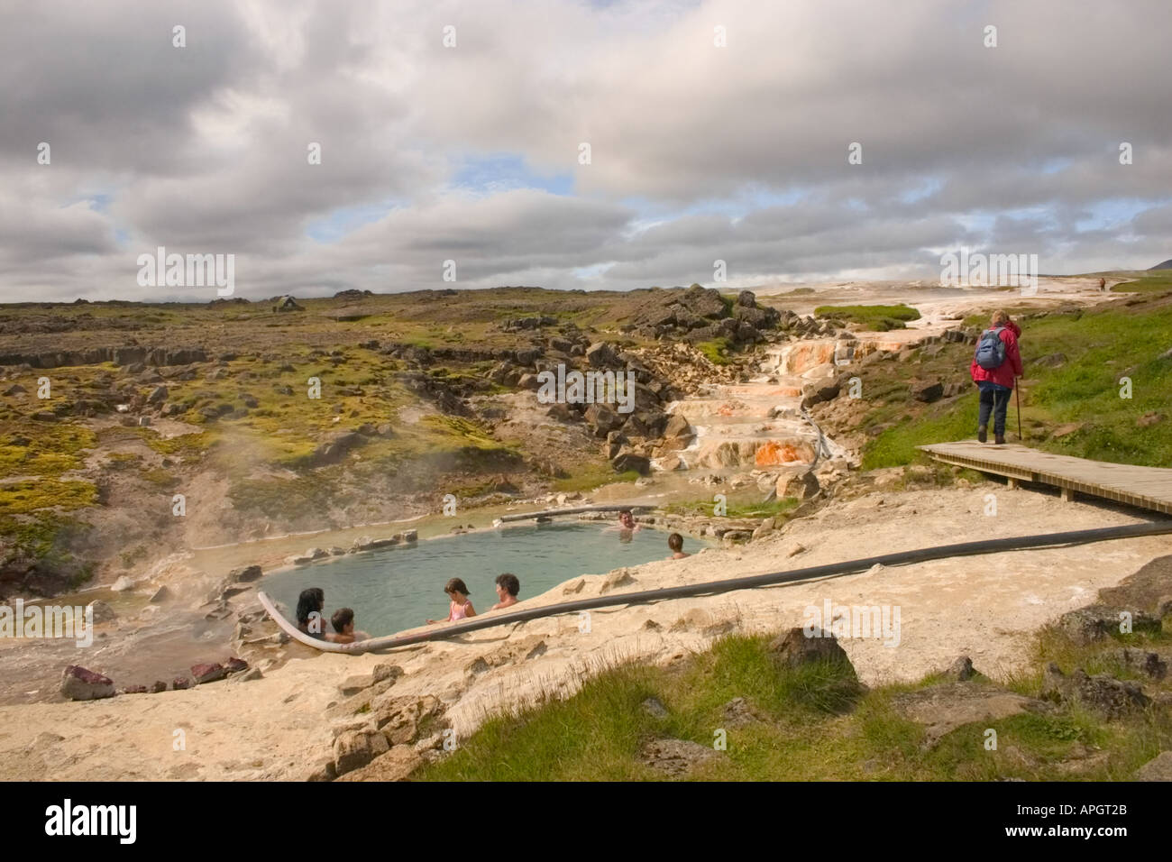 Bathers at natural hot hi-res stock photography and images - Alamy