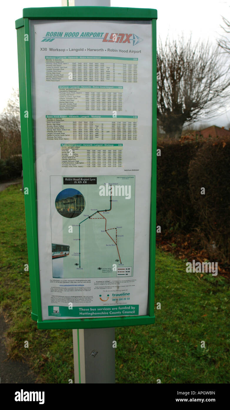 Bus timetable map uk hi-res stock photography and images - Alamy