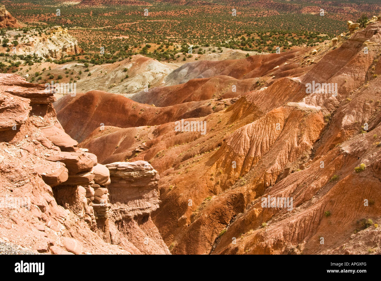 red sandstone formations along the Burr Trail through Grand Staircase ...