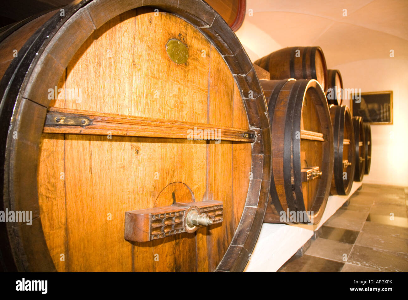 Antique wooden barrels hi-res stock photography and images - Alamy
