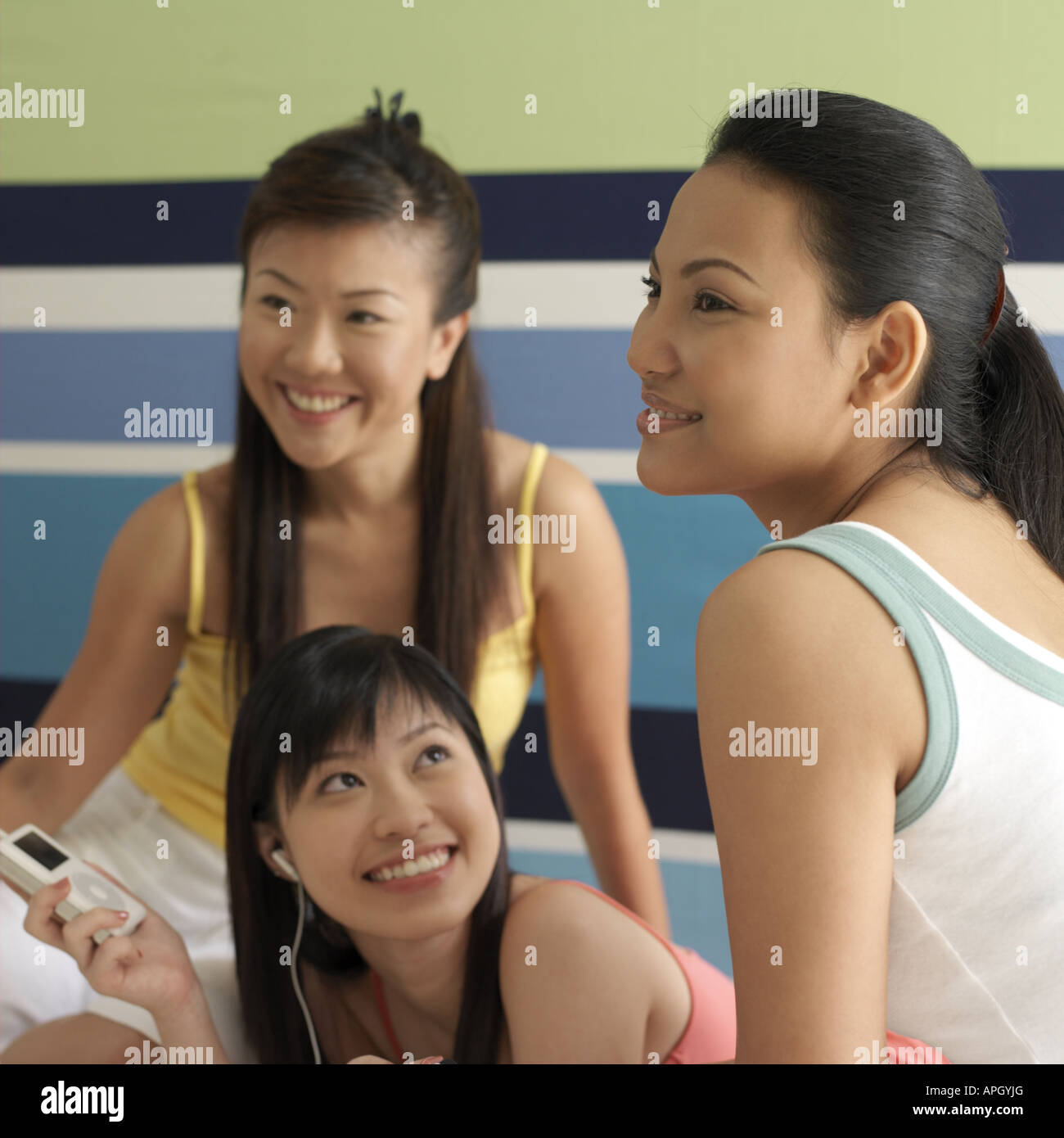 Young women having gathering Stock Photo - Alamy