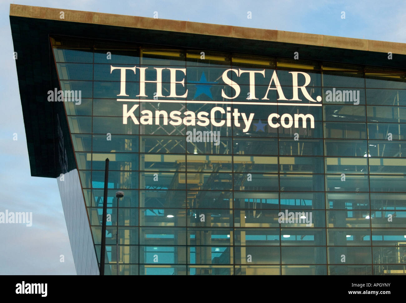 Winter sunset view of the Kansas City Star building Kansas City MO ...