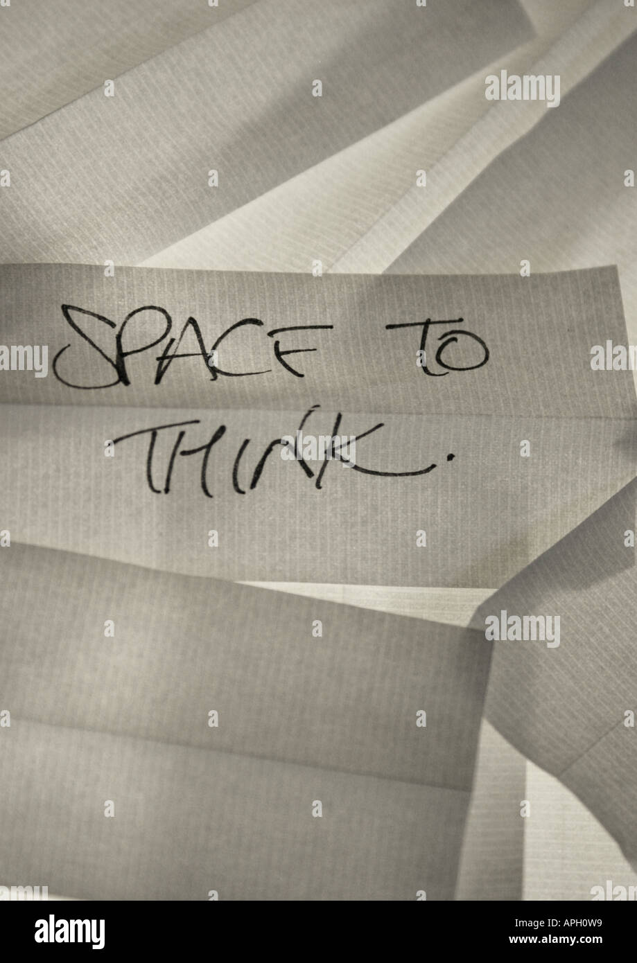 Space to Think Stock Photo - Alamy