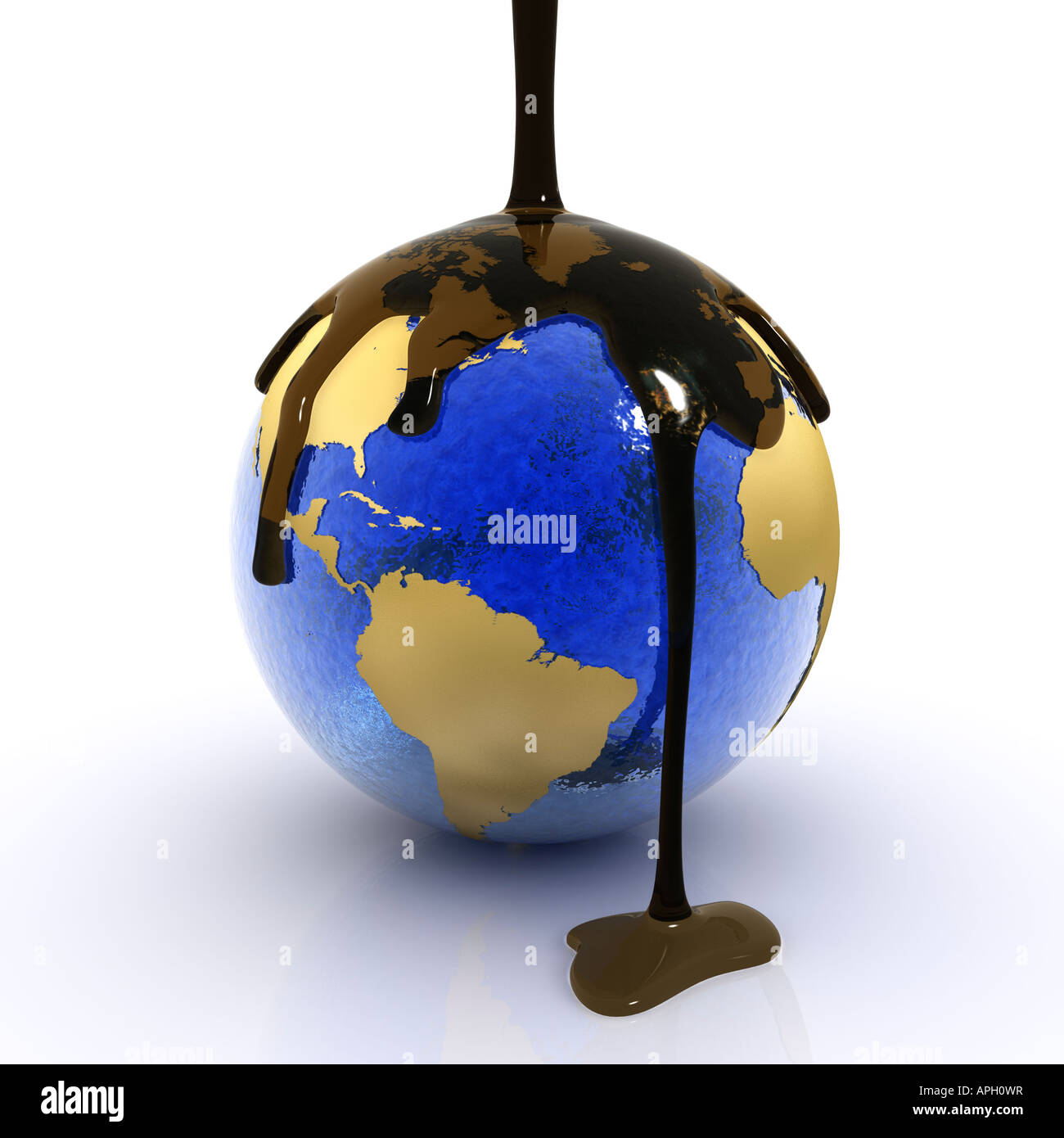 Oil globe earth map hi-res stock photography and images - Alamy