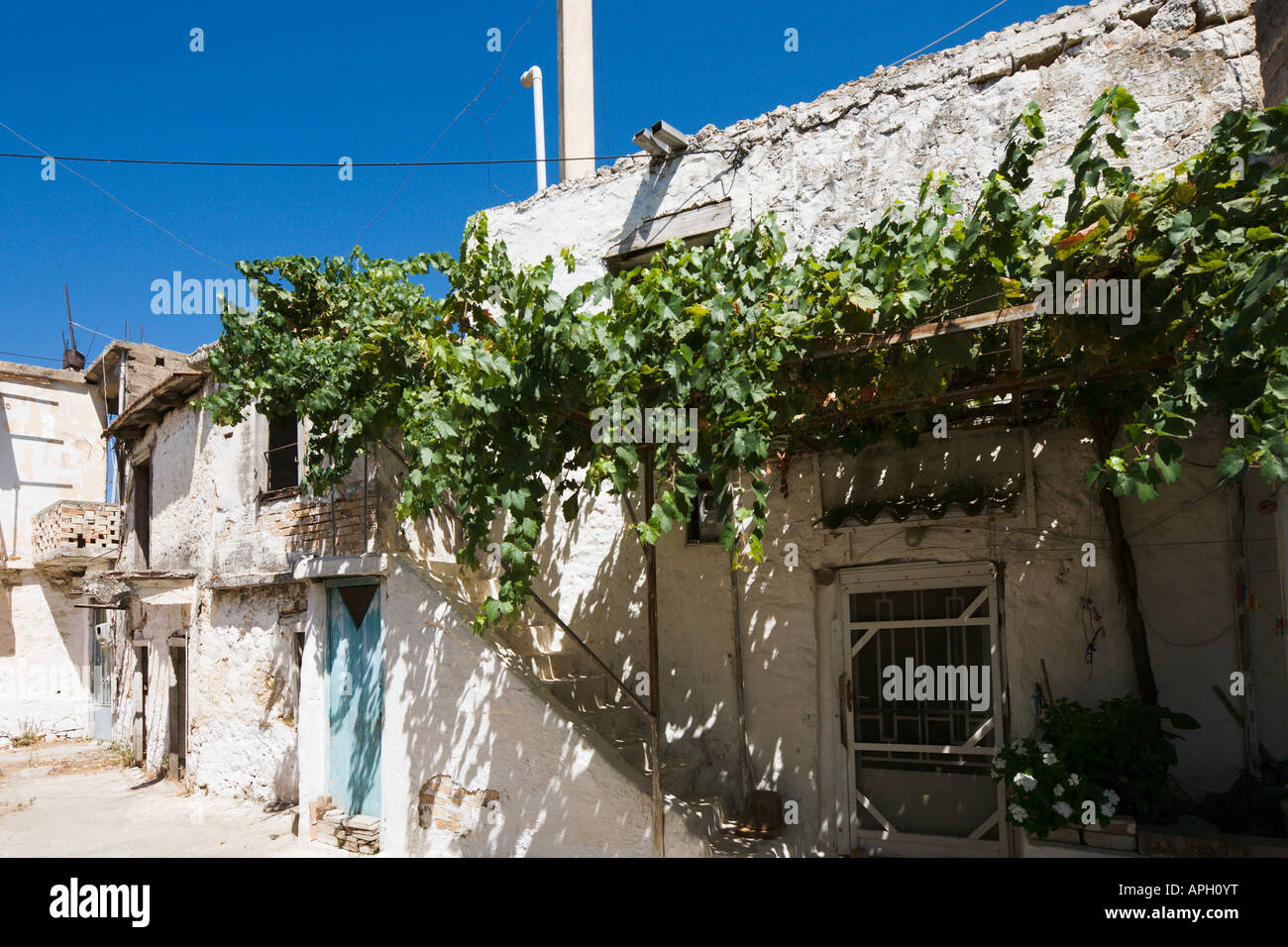 Traditional House in the old village centre, Kalo Chorio, Gulf of ...