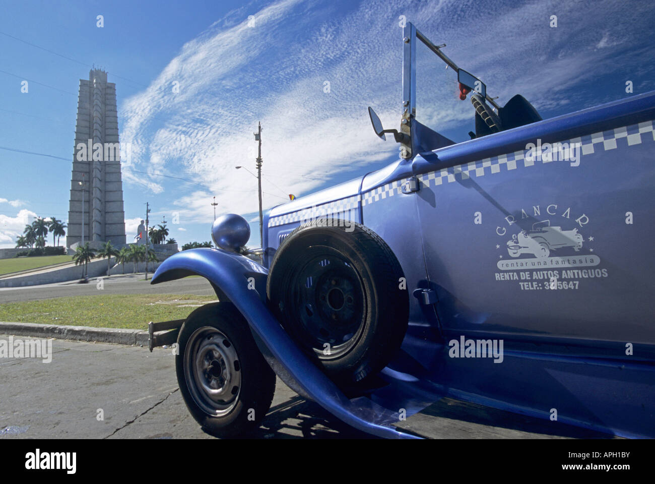 Classic American car, 1929 Ford Model A cabriolet, Plaza de la ...