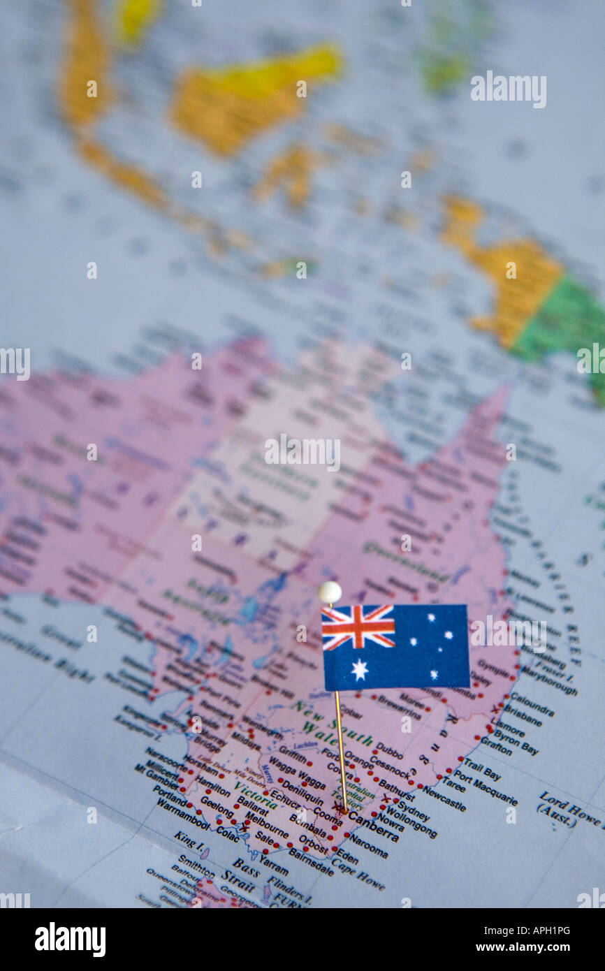 Map of canberra hi-res stock photography and images - Alamy