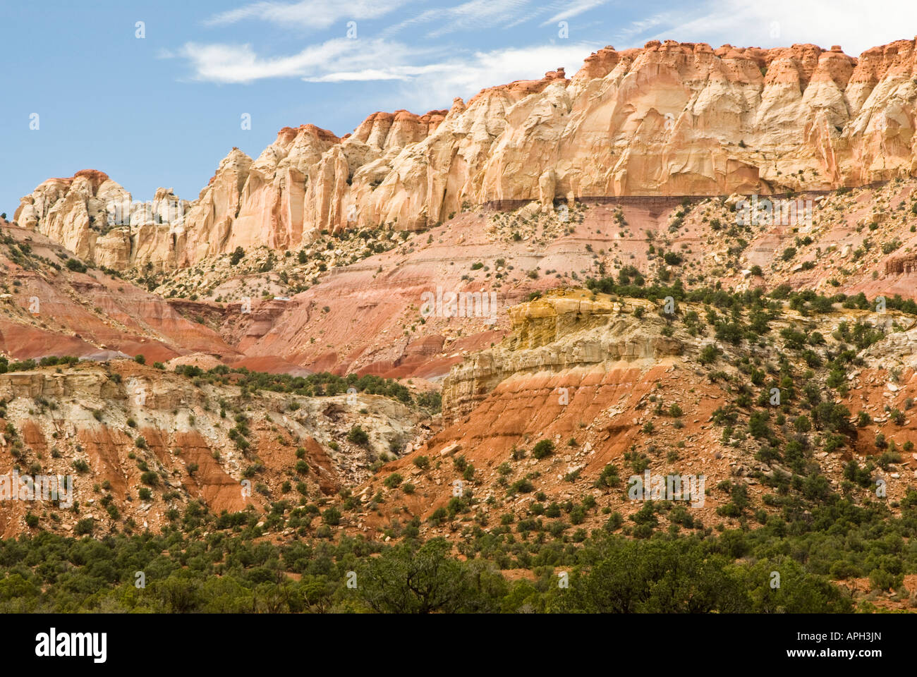 red sandstone formations along the Burr Trail through Grand Staircase ...