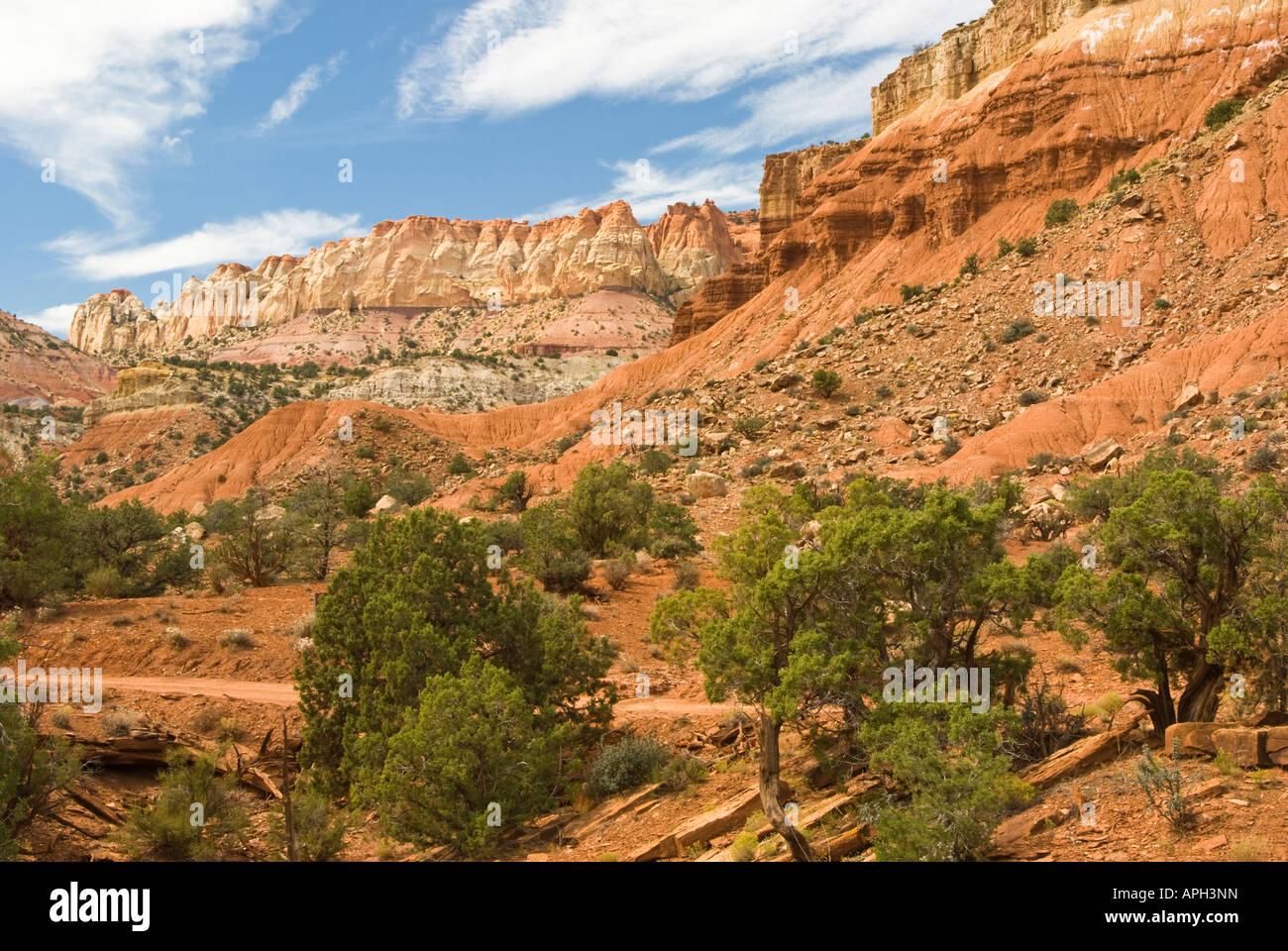 red sandstone formations along the Burr Trail through Grand Staircase ...
