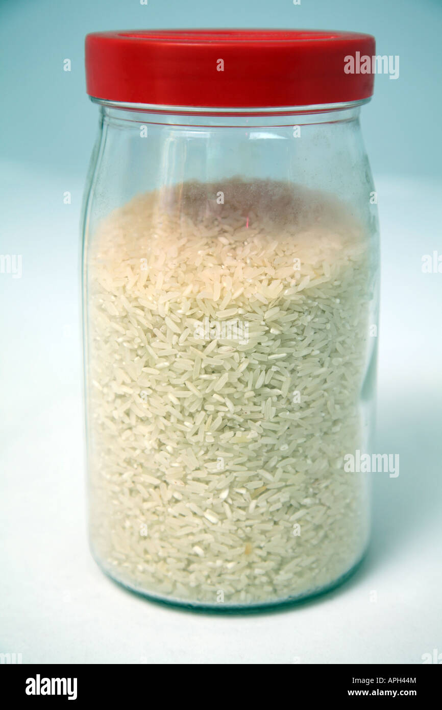 Rice in a Jar Stock Photo - Alamy