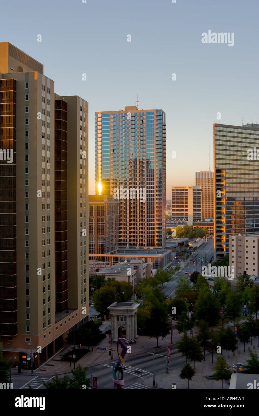 Sunset in Downtown Atlanta Stock Photo - Alamy