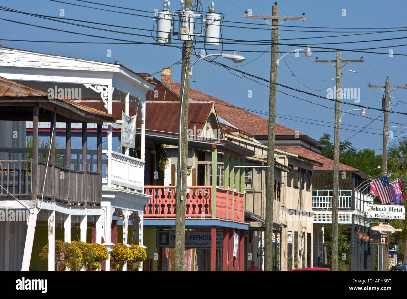 Tourist and Vacation Views of Historical Cedar Key Florida Stock Photo ...