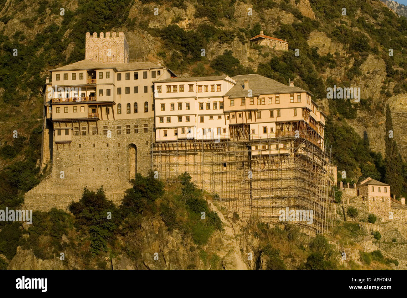Dionysiou monastery Mount Athos Halkidiki Greece Stock Photo - Alamy