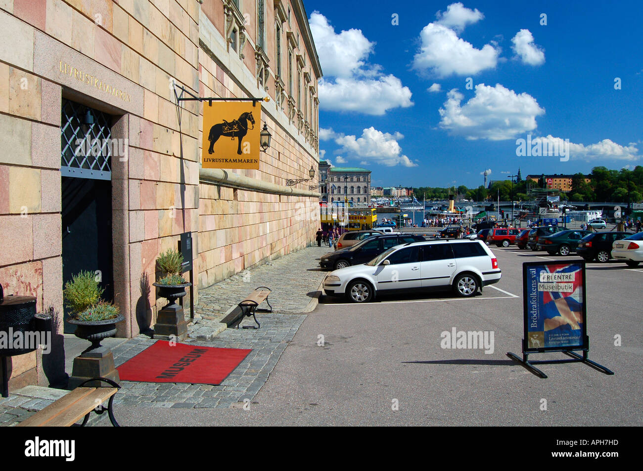 The Royal Armoury Museum at the Royal Palace in Stockholm Sweden shows ...