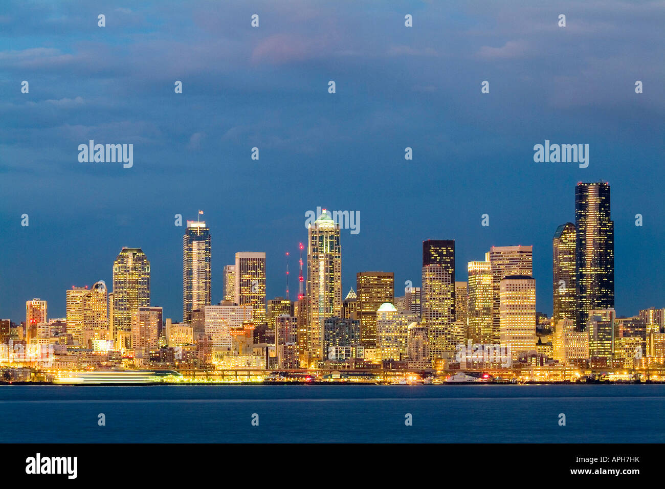Downtown Seattle, early evening Stock Photo - Alamy