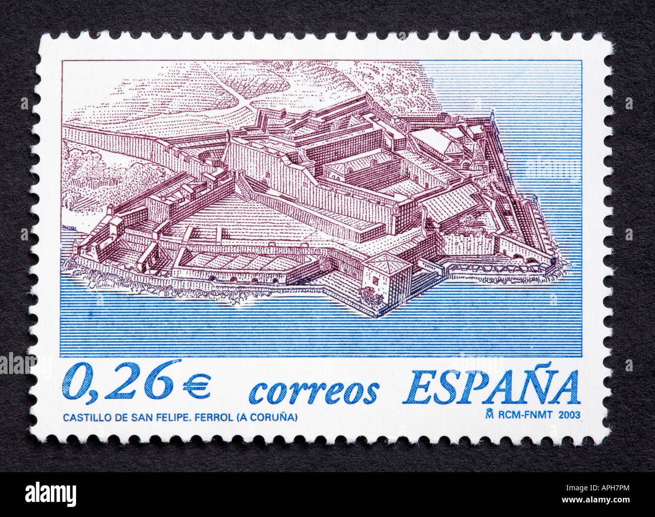 Spanish postage stamp Stock Photo - Alamy