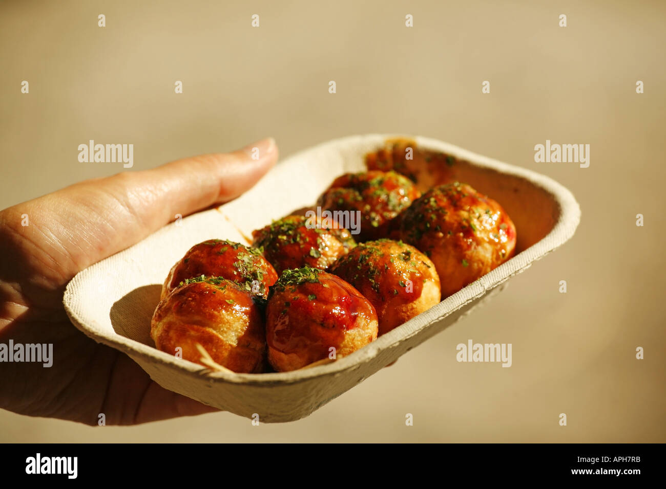 Takoyaki Octopus balls Stock Photo - Alamy