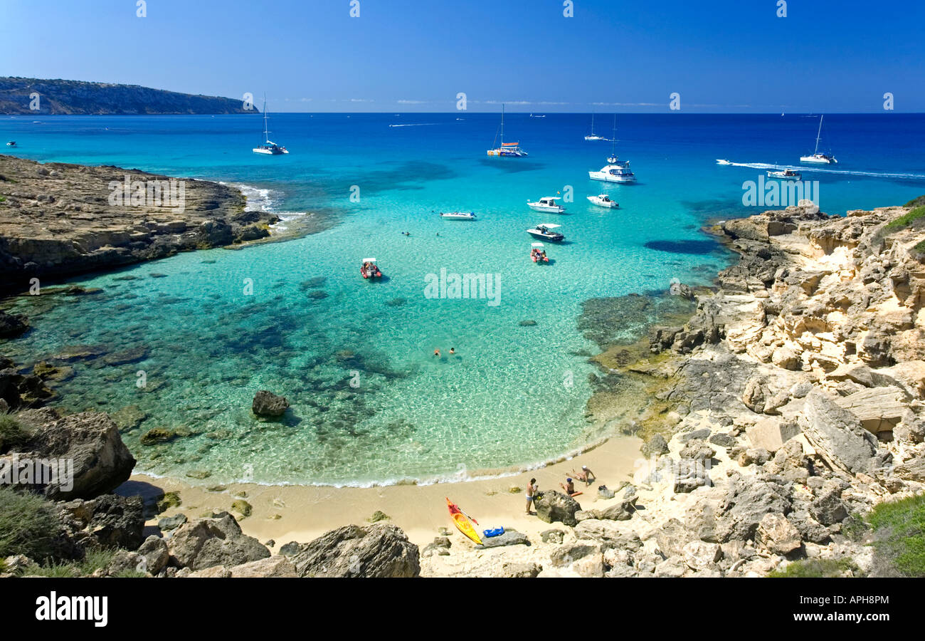 Cala Vella. South of Mallorca Island. Spain Stock Photo - Alamy