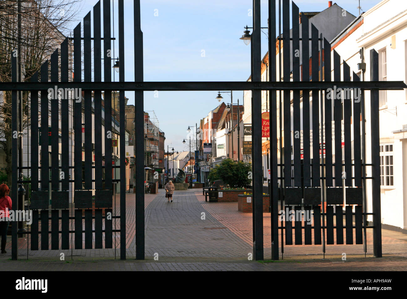 London Street pedestrianisation entrance Basingstoke old market town ...