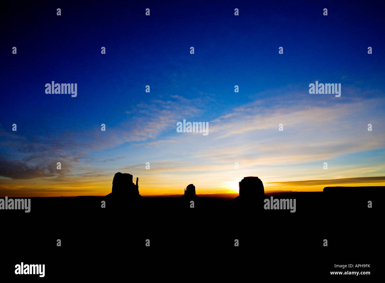 Dawn over Monument Valley Southern Utah USA Stock Photo - Alamy