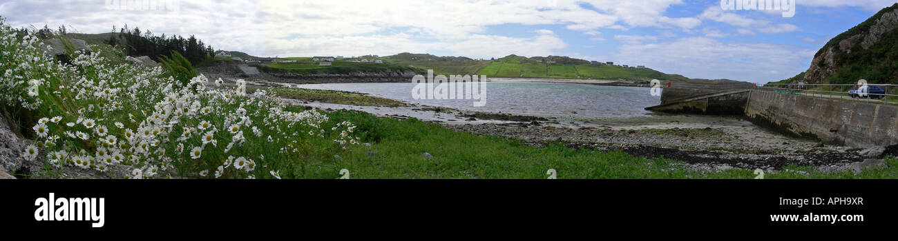 Scourie Bay and Harbour, Scourie, Highland Stock Photo - Alamy