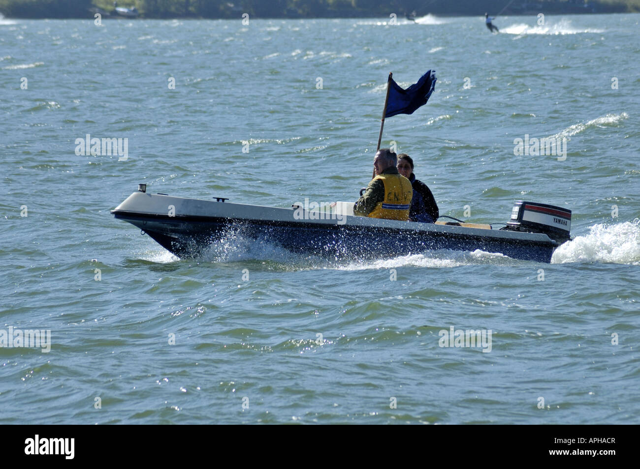 Safety boat with outboard hi-res stock photography and images - Alamy