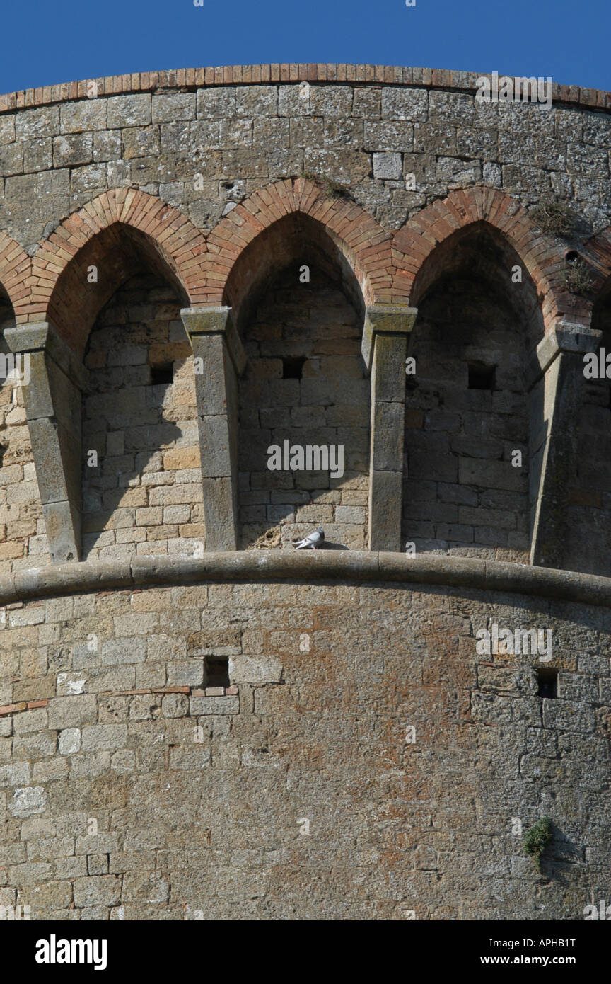 volterra mastio tower Stock Photo - Alamy