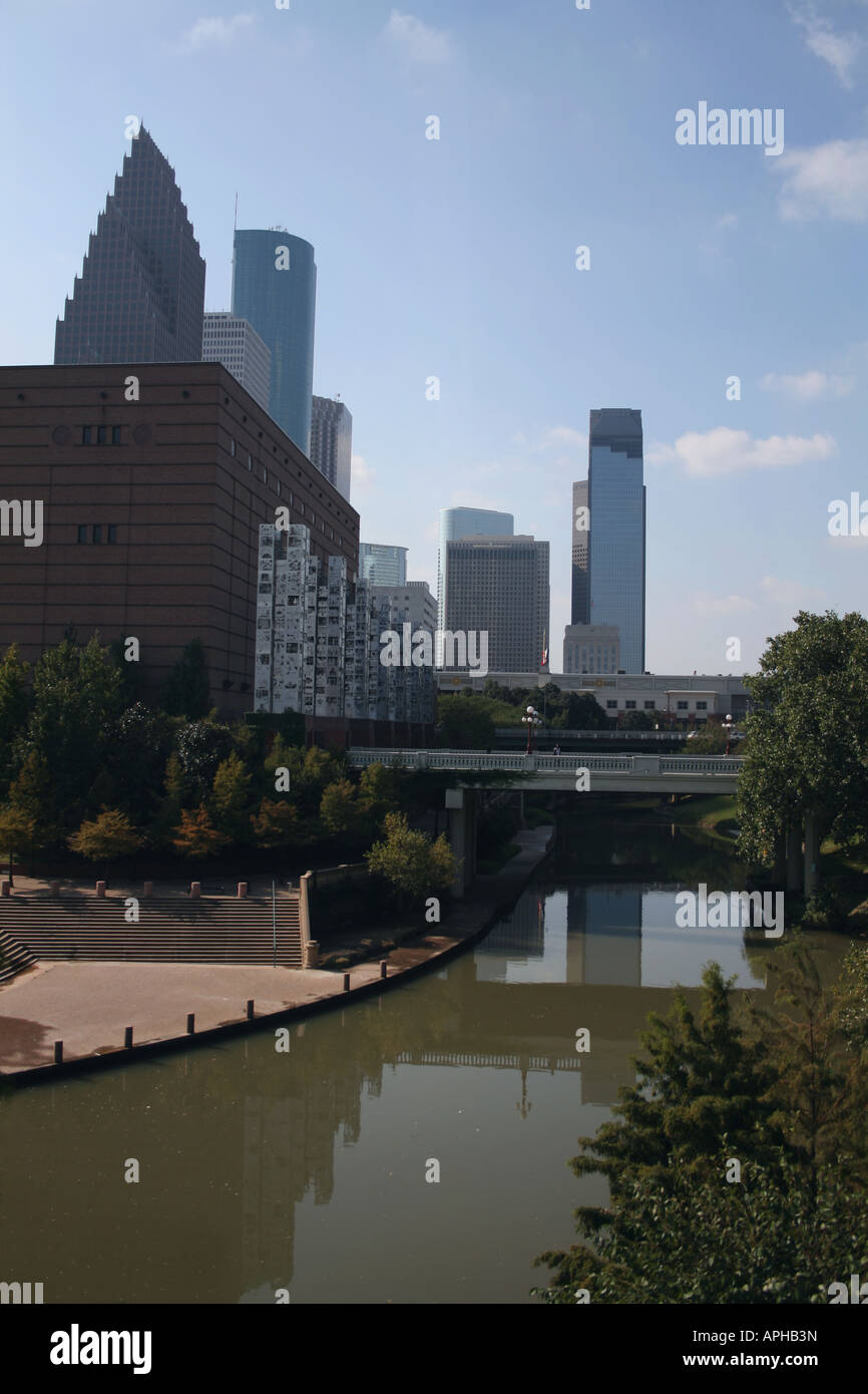 Houston texas skyline river hi-res stock photography and images - Alamy
