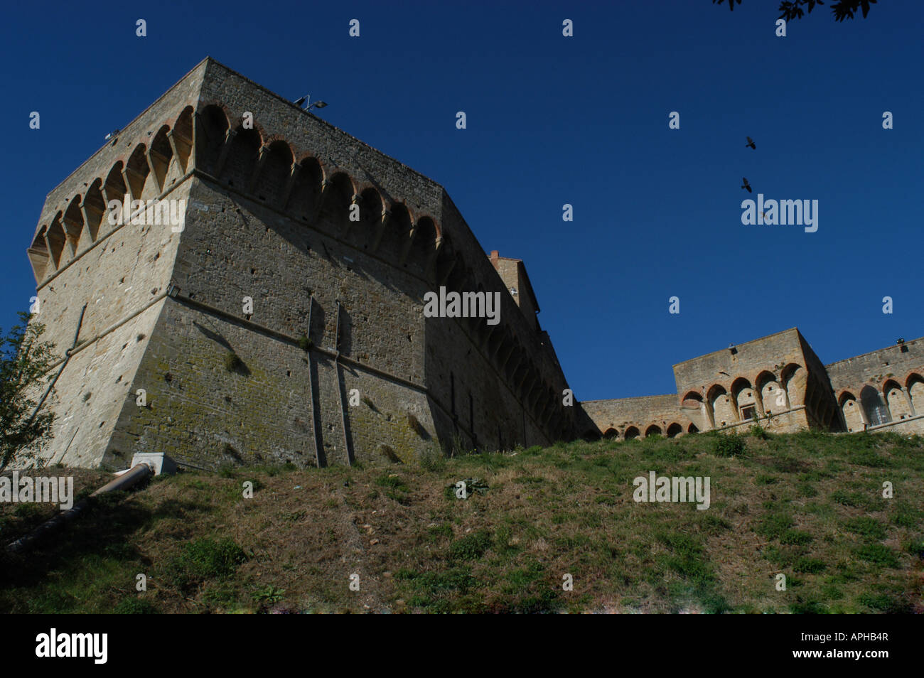 volterra medici castle Stock Photo - Alamy