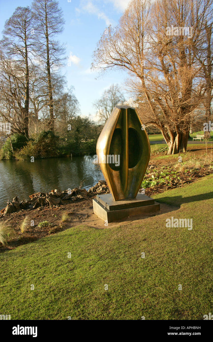 Large Totem Head Bronze Sculpture by Henry Moore Kew Gardens 2007 Stock ...