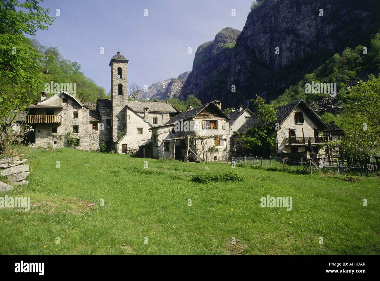 Foroglio village bavona hi-res stock photography and images - Alamy