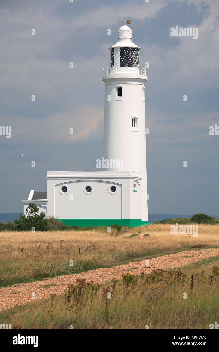 Lighthouse Hurst Castle New Forest Hampshire England Stock Photo - Alamy