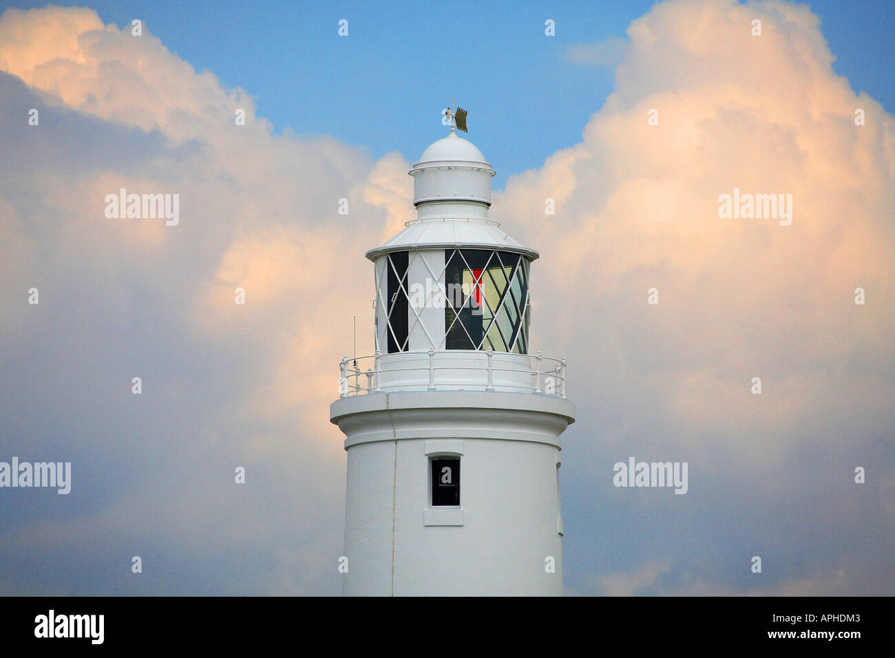 Lighthouse Hurst Castle New Forest Hampshire England Stock Photo - Alamy