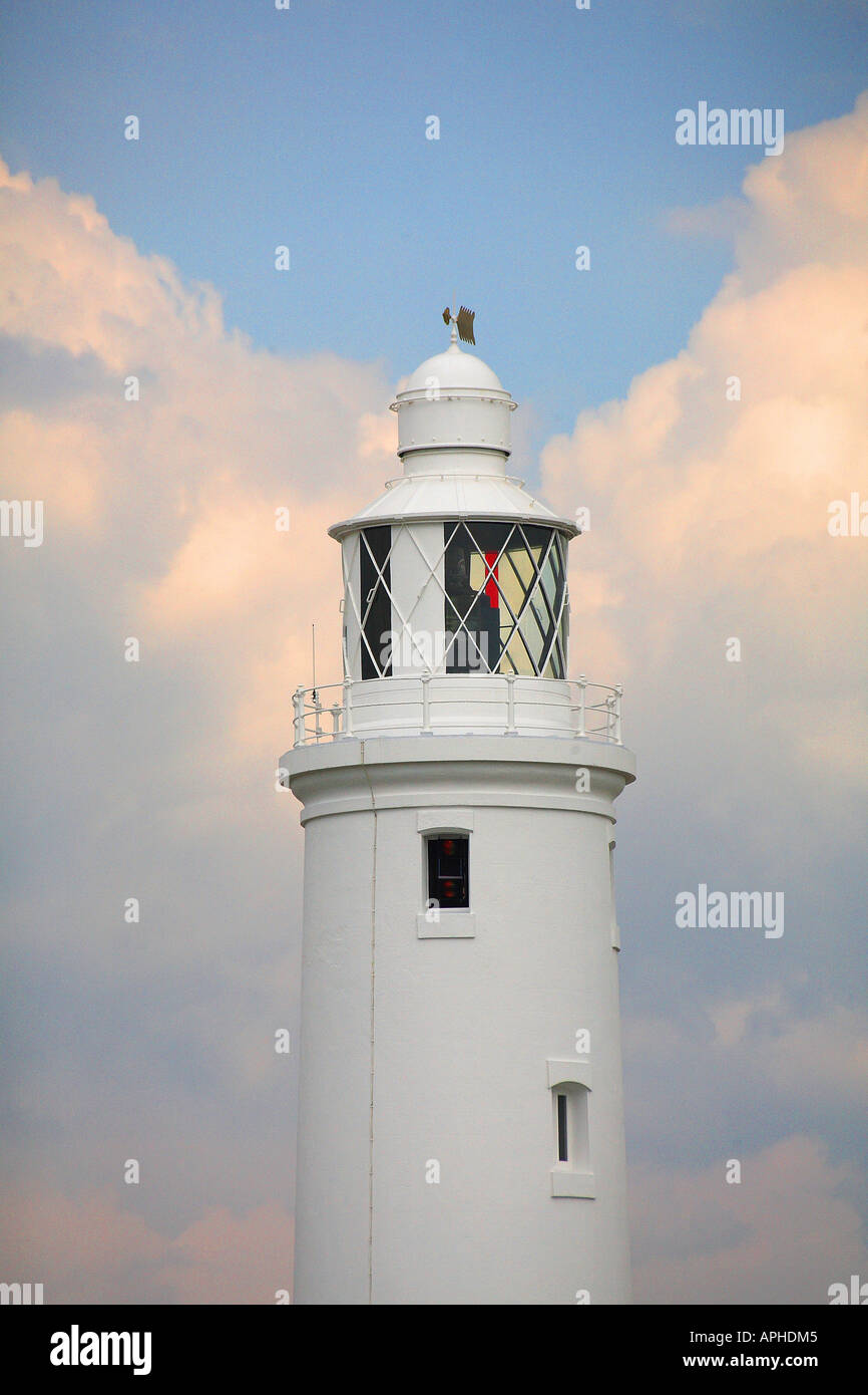Lighthouse Hurst Castle New Forest Hampshire England Stock Photo - Alamy