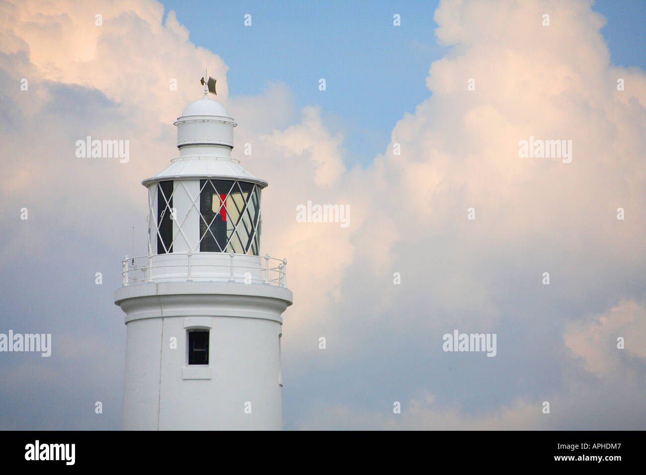 Lighthouse Hurst Castle New Forest Hampshire England Stock Photo - Alamy