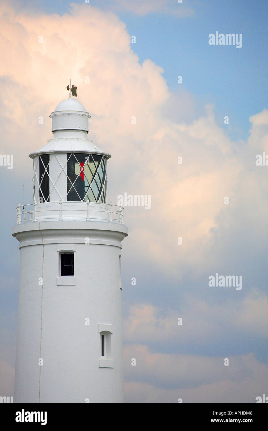 Lighthouse Hurst Castle New Forest Hampshire England Stock Photo - Alamy