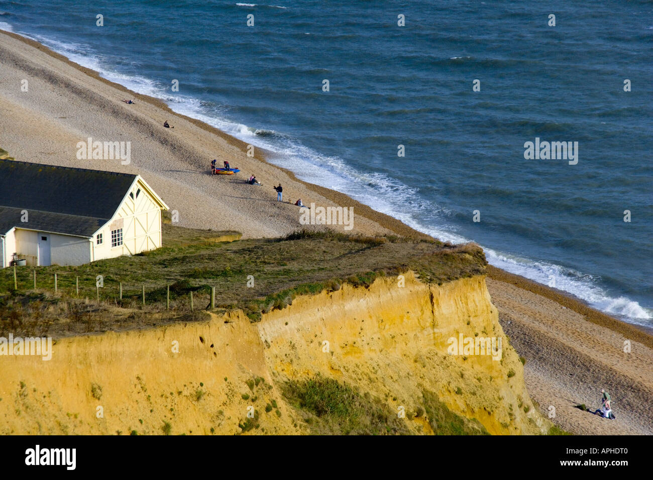 england dorset bridport jurassic coast eype mouth dorset coast path to ...