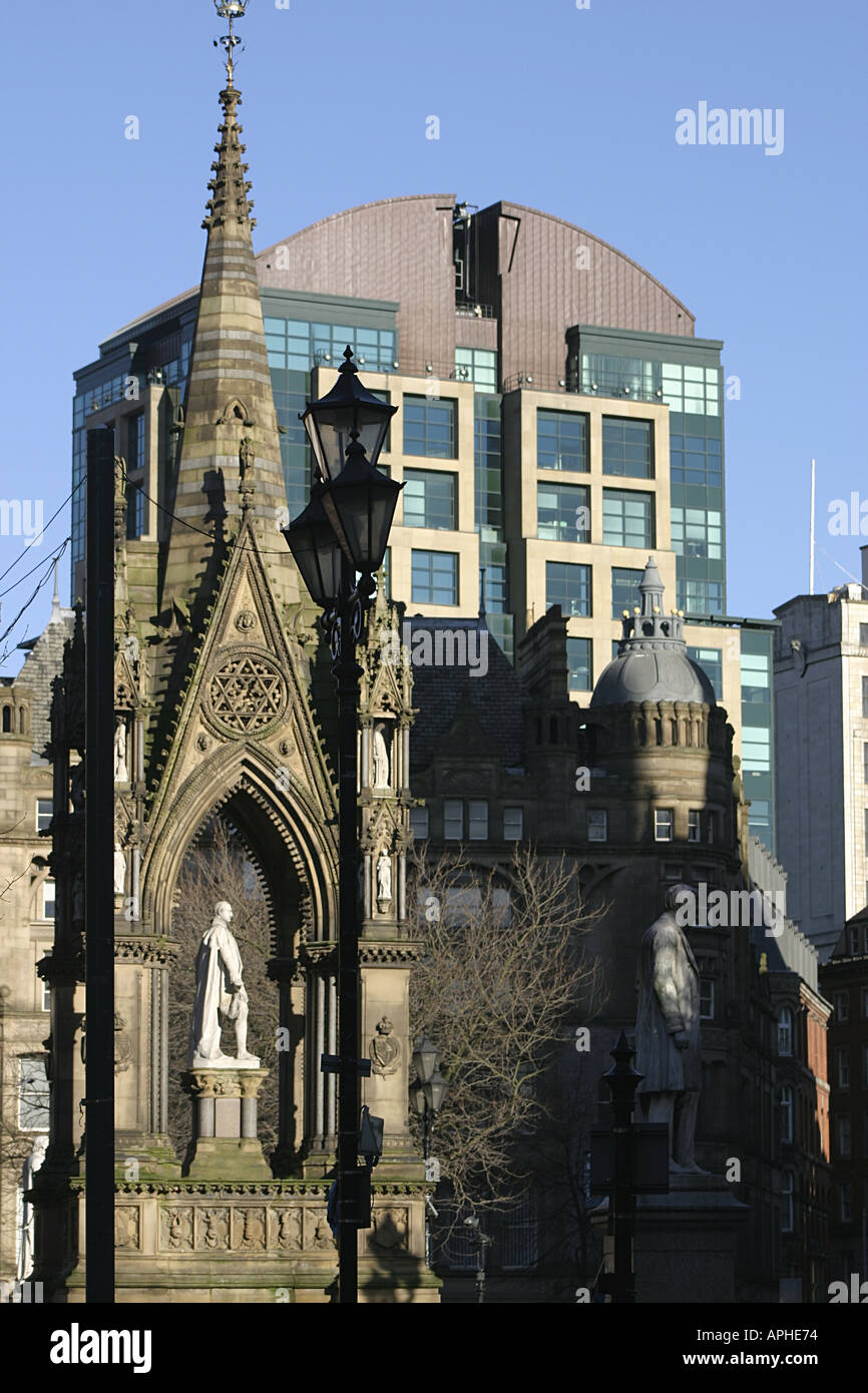 The Albert Memorial Albert Square Manchester UK Stock Photo - Alamy