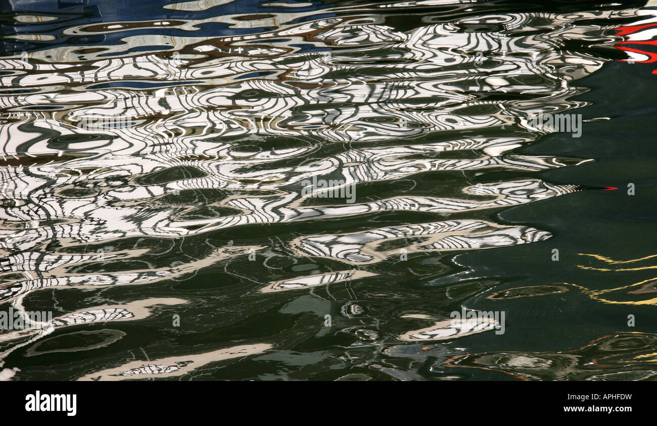 Ripples and reflections in the water Stock Photo - Alamy