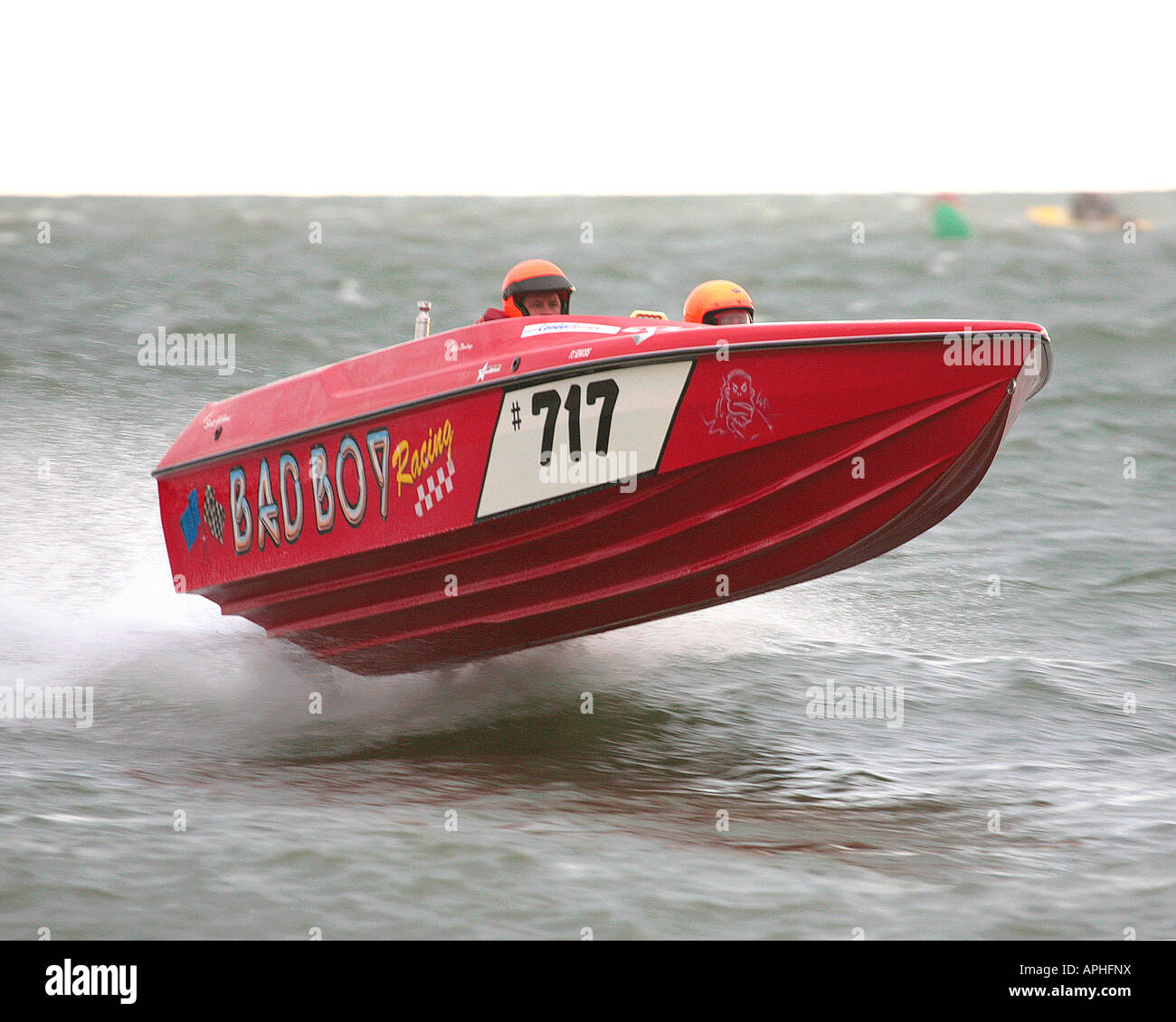 Power Boat Racing BadBoy No. 717 Club Racing at Exmouth England Stock ...